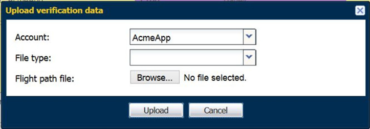 Orders: Upload verification data, spray data logs