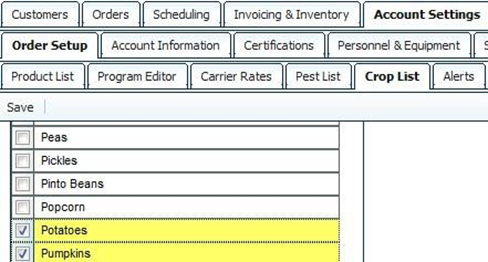 AgSync Account Setup: Products, Programs, Carriers, Pests